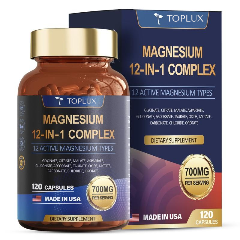 12-in-1 Magnesium Complex 700mg – Toplux